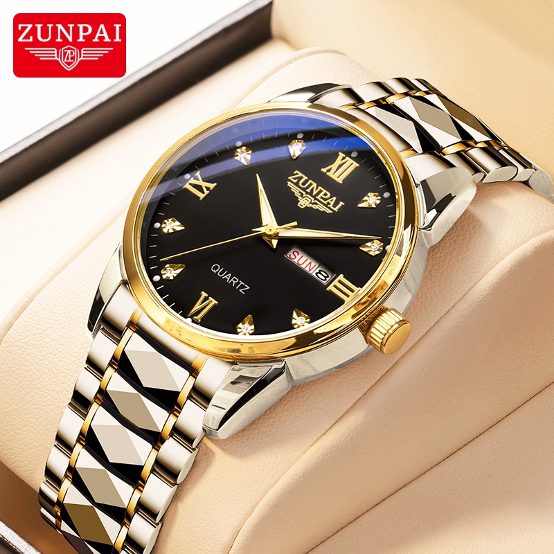 ZUNPAI Watch for Men Waterproof Original Business Luxury Luminous ...