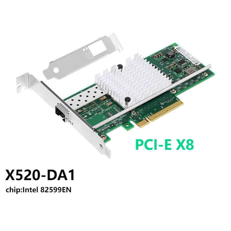 10G PCIE x8/x16 Ethernet Network Adapter Compatible Intel X520-DA1 ...