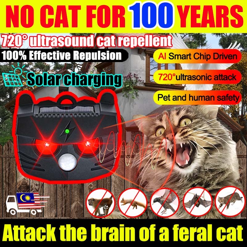 【2025 New AI chip】cat repellent Ultrasonic 720° 2025 New upgraded ai ...