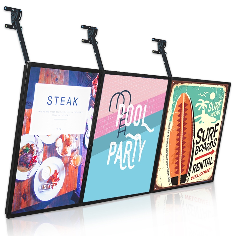 50x60cm 50x70cm light box aluminum profile led menu light box for ...