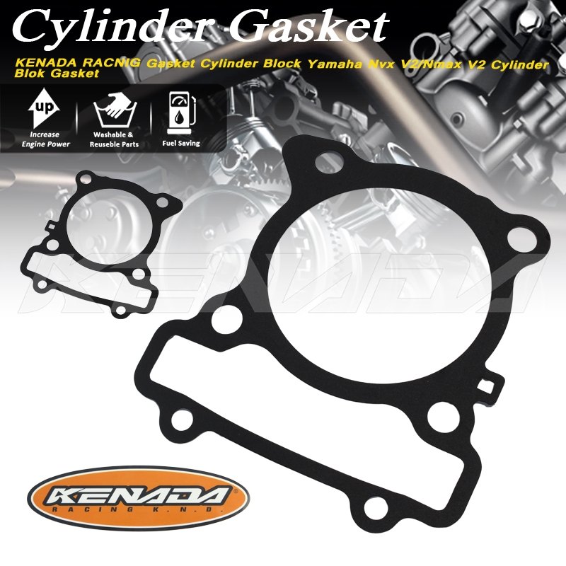 KENADA RACNIG Gasket Cylinder Block Nvx V2 / Nmax V2 Cylinder Blok ...