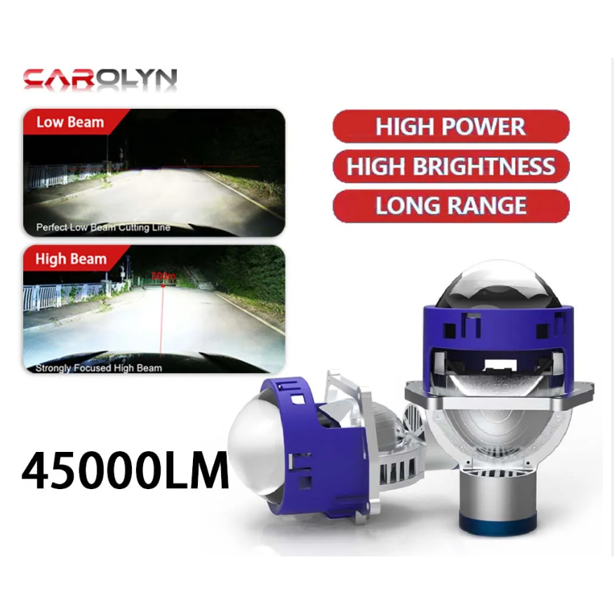 Carolyn 45000LM laser dual LED projector lens 3-inch General Motors H1 ...