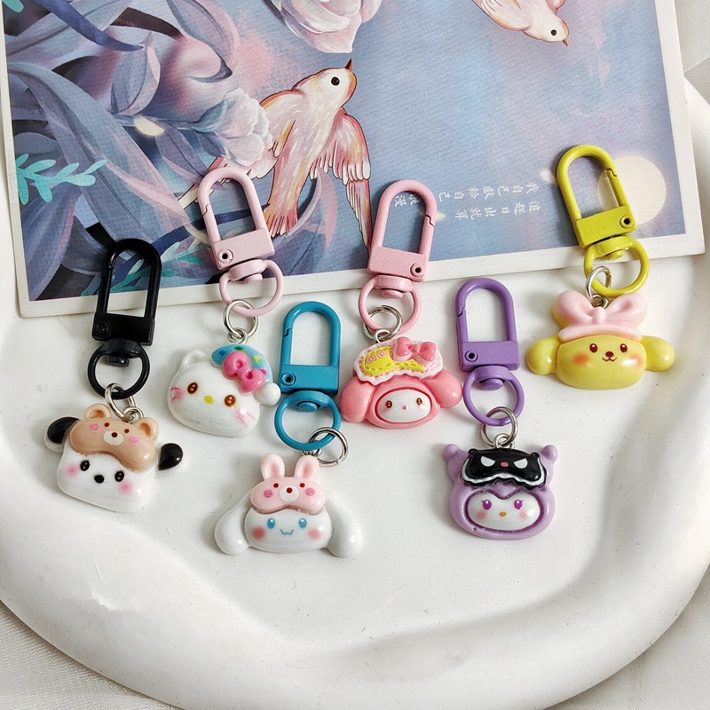 Kawaii Cute Dog Keychain Cute Pendant Keyring | Shopee Malaysia