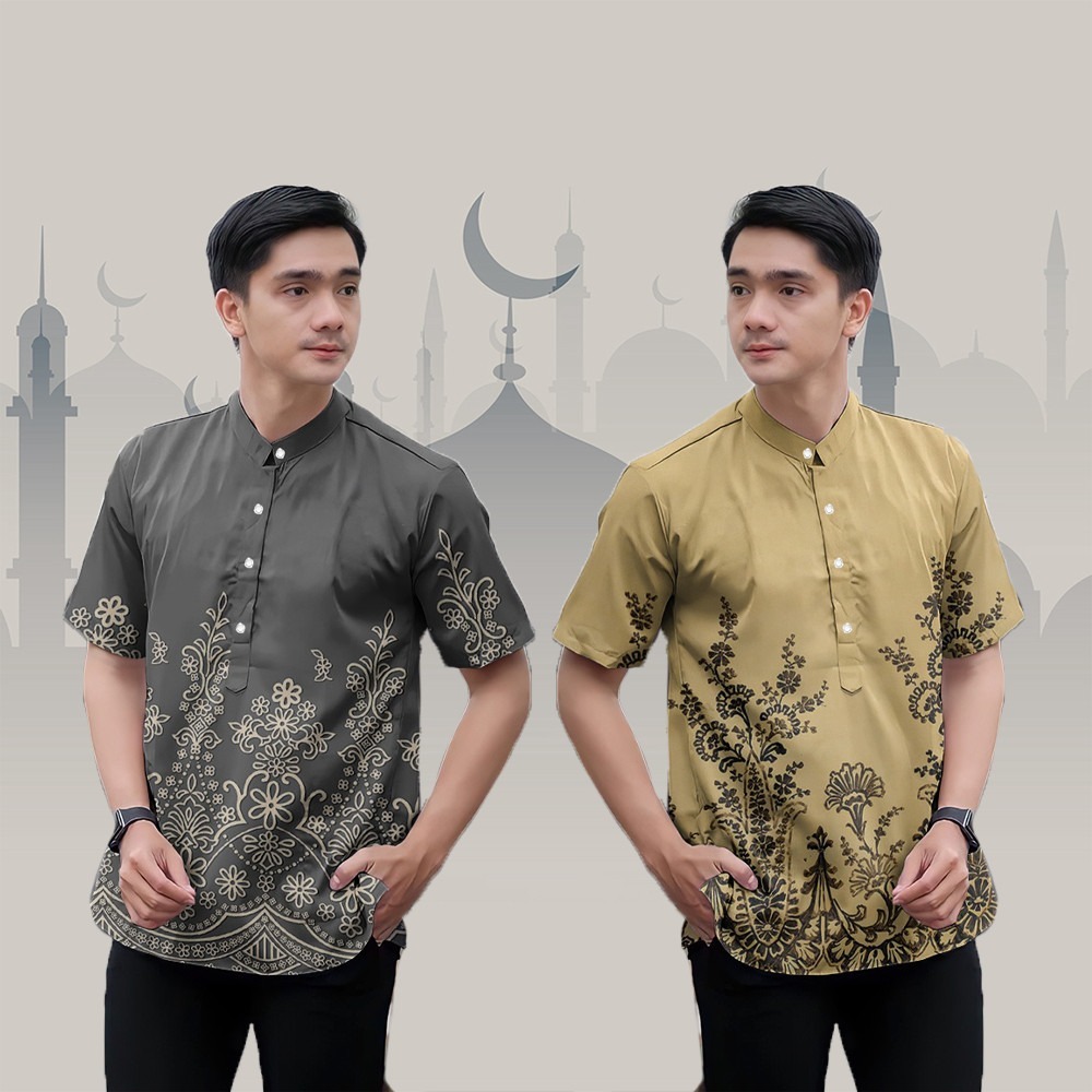 Raya 2025 Ramadan Festival Baju Batik Top Baju Melayu Slim Fit 3D ...