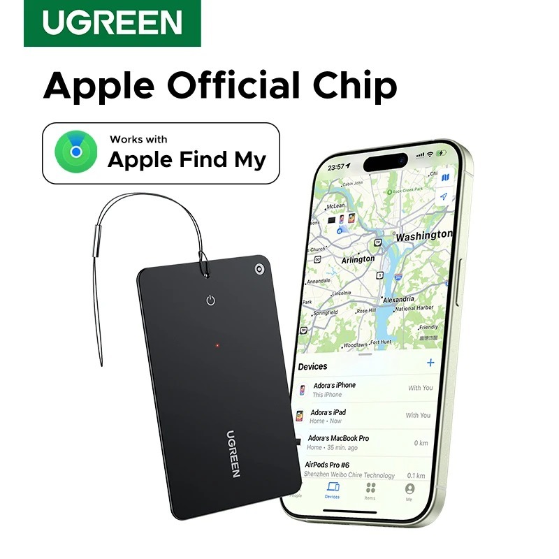 UGREEN Wallet Finder, Smart Bluetooth Tracker Card Locator for Apple ...