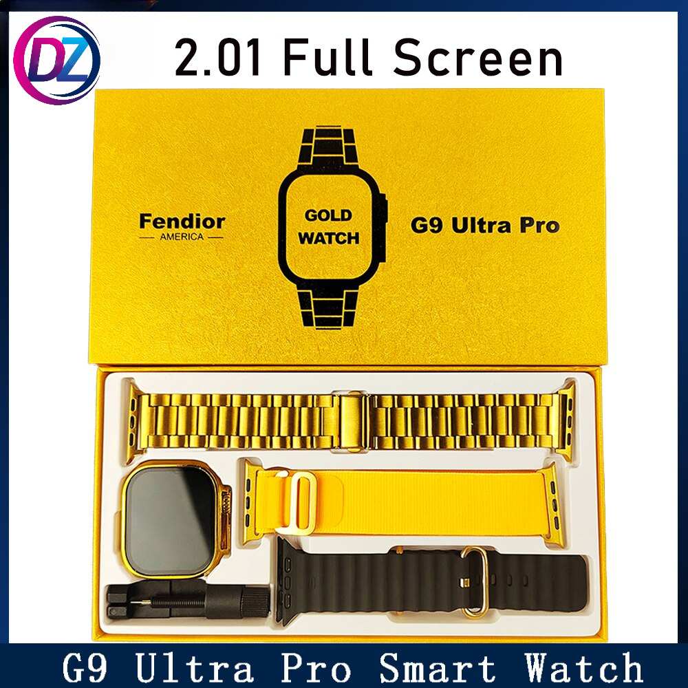 New G9 Ultra Pro Gold Smart Watch Ultra Series 8 Bluetooth Call Men ...
