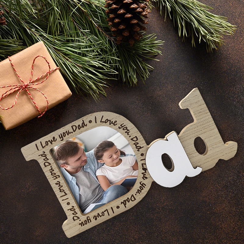 Wooden Love Photo Frame Crafts English Letter Table Simple Decorate ...