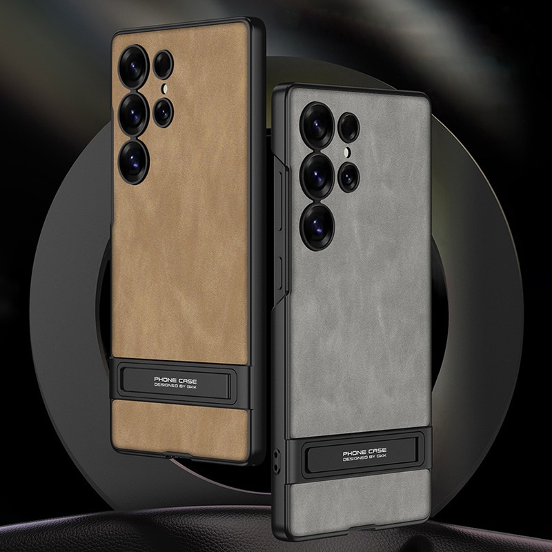 Leather Case for Samsung Galaxy S24 Ultra S25 Ultra Frosted Anti-shock ...