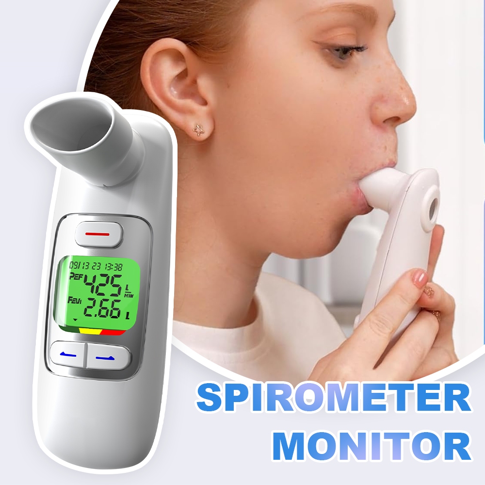 Peak Flow Meter Digital Home Spirometer with Bluetooth for Asthma COPD ...