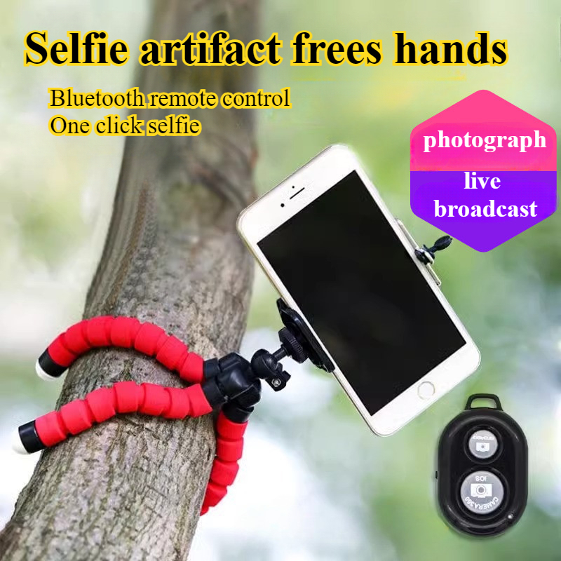 Lazy Selfie Stick Handy Tool 360°Rotating Mobile Phone Stand Foldable ...