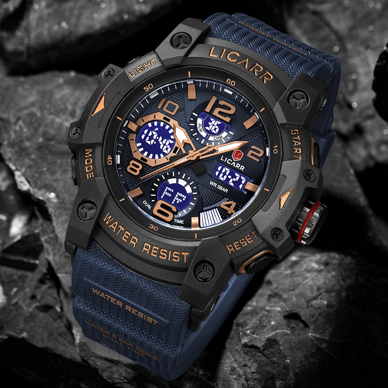 LICARR Original Top Brand Dual Display Fashion Trend Waterproof ...