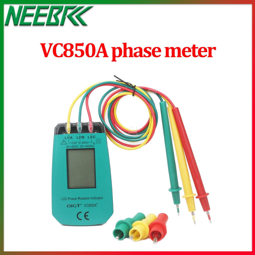 NEEBRC VICTOR VC850A 3 Phase Sequence Rotation Indicator Tester 200 ...