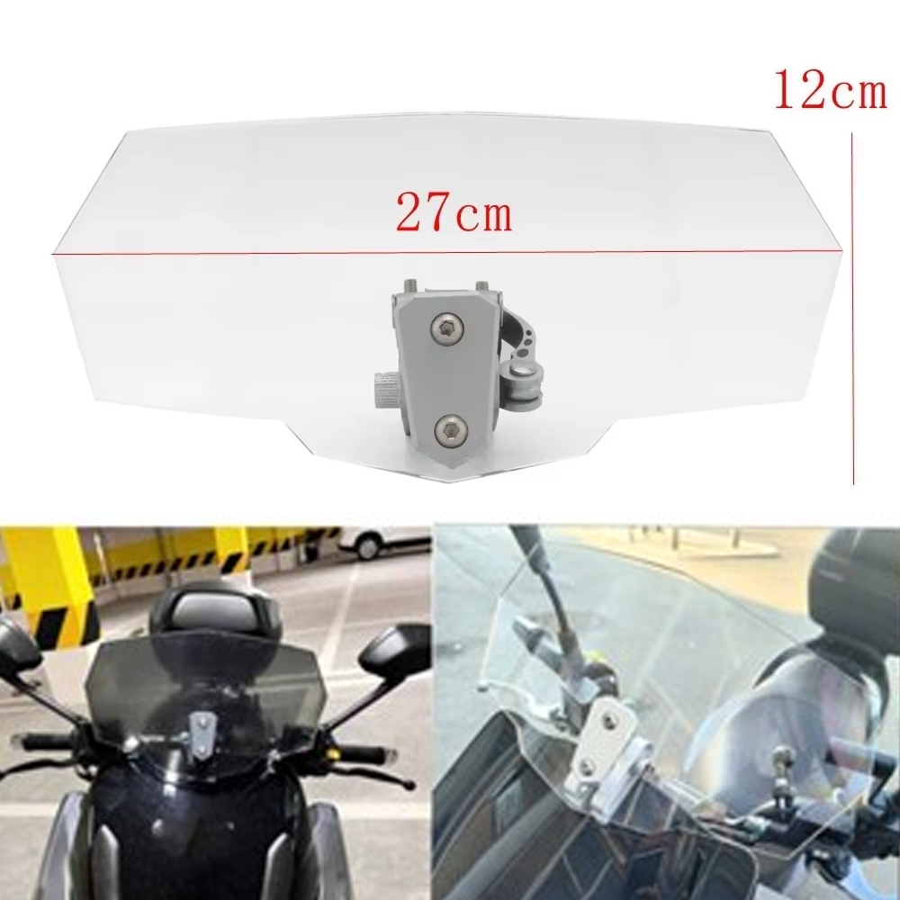 Motorcycle Windshield Extension Air Heighten Windscreen Deflector For ...