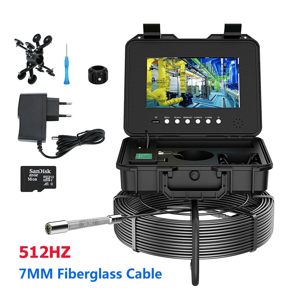 10" AHD Screen Pipe Sewer Drain Pipeline Inspection 2MP Camera Video ...
