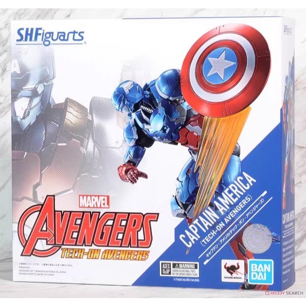 Bandai SHF Marvel Shimizu Eiichi Comics Iron Soul Captain America TECH ...