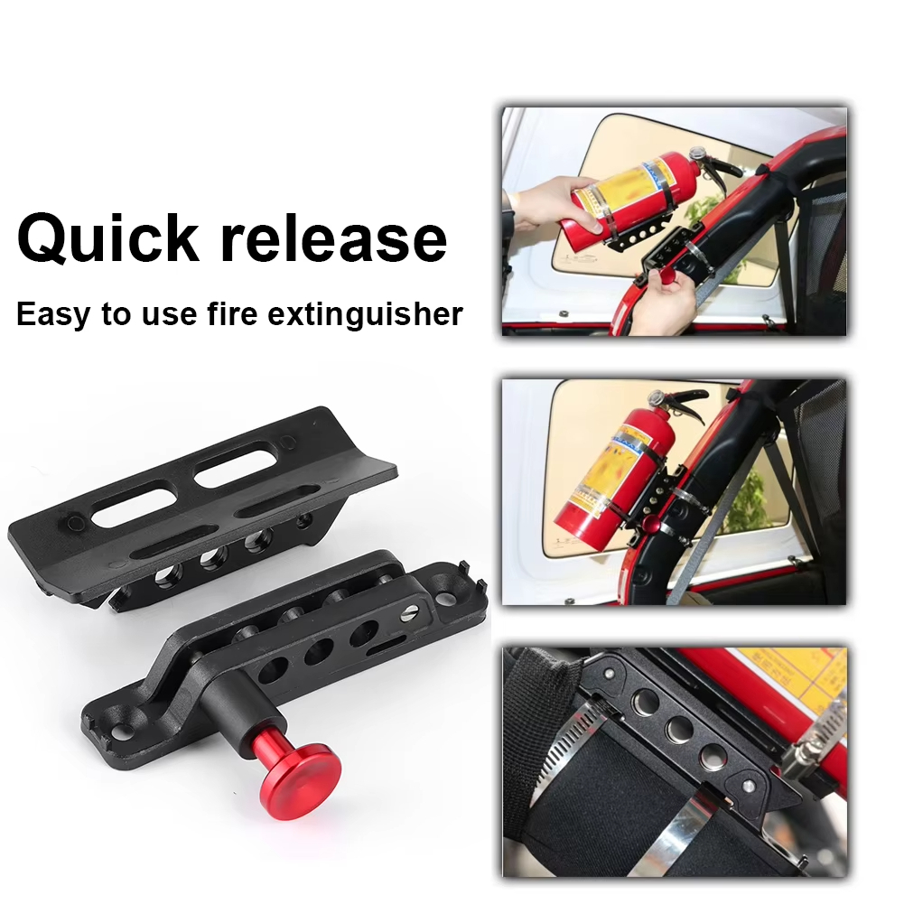Aluminum Extinguisher Mount Bracket for Jeep JK JL RZR UTV ATV Car ...