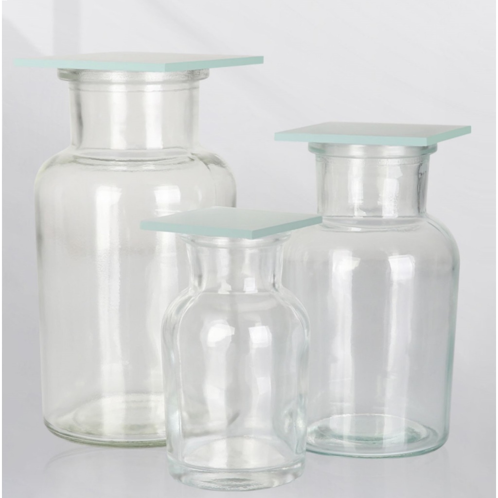 Glass Gas Cylinder Gas collection bottle 60/125/250/500/1000ml Frosted ...