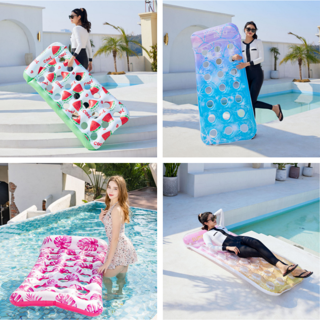 Inflatable Floating Row Inflatable Floating Bed Sequined Floating Row ...