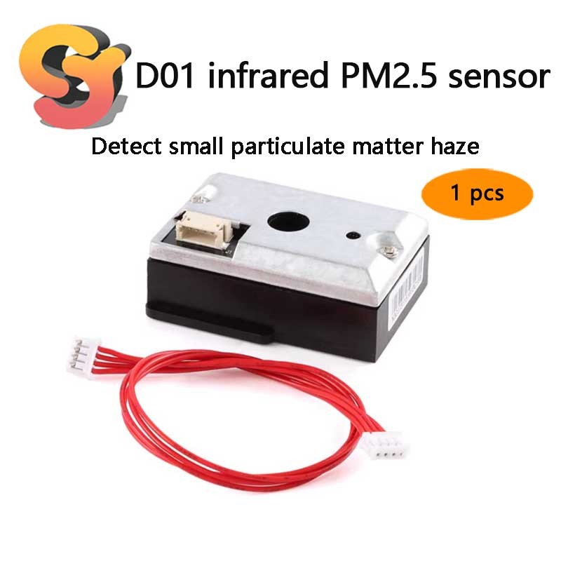 [Ready Stock Supply] 1pcs DC01 Infrared PM2.5 Sensor Dust Concentration Detection Small Particle ...