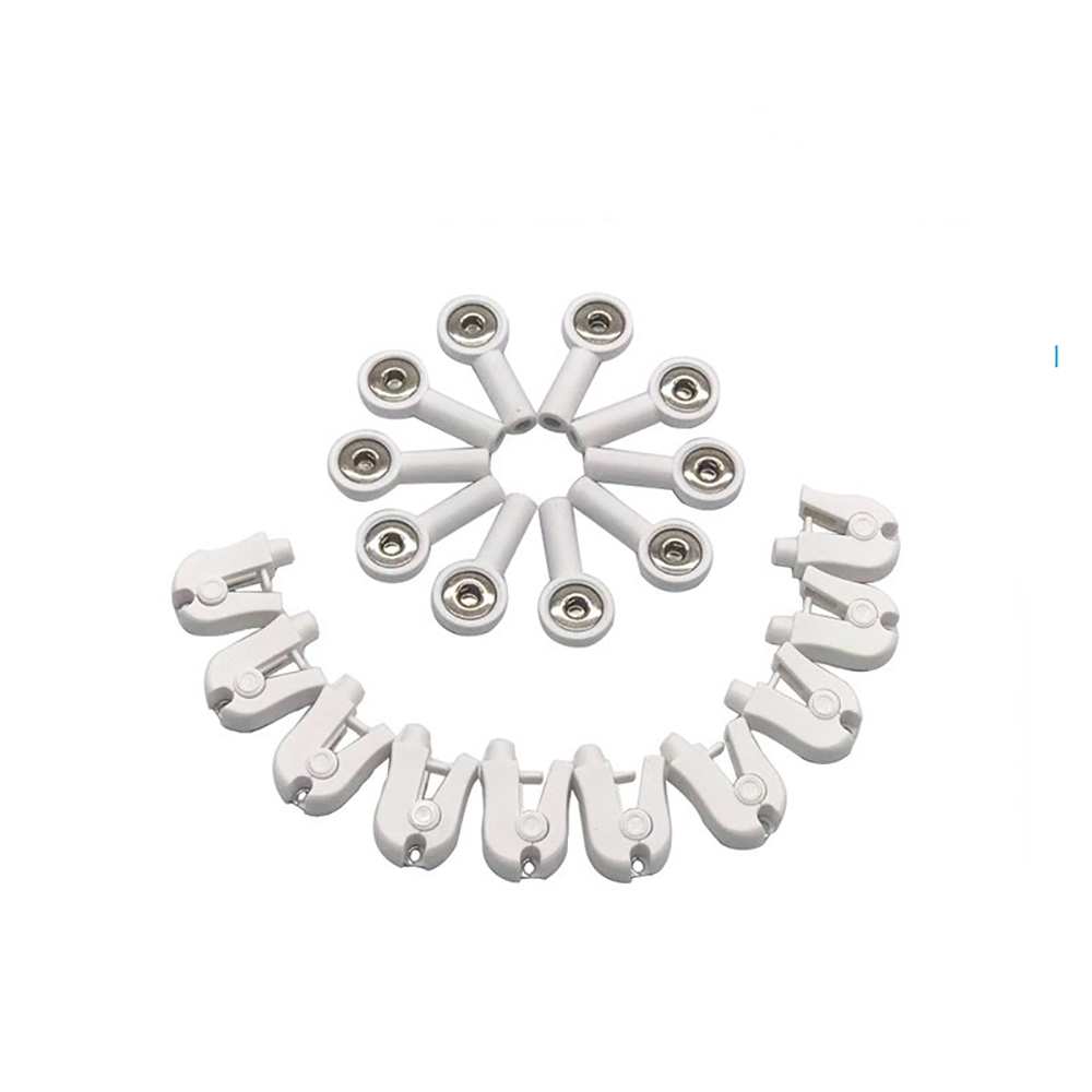 10 Pcs 4.0 Banana Plug Turn To Snap/Clip, ECG Cable Leadwires ECG EKG ...
