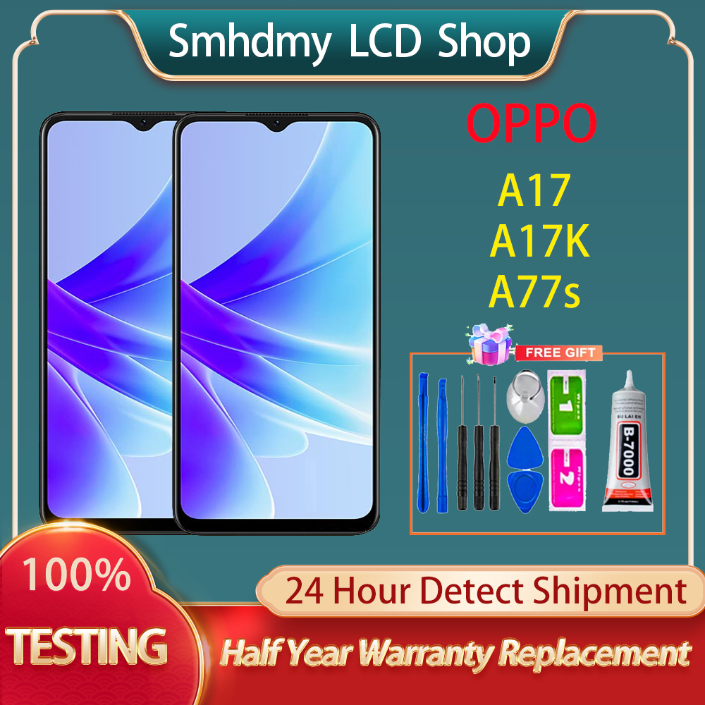 For Display OPPO A17 A77s A17K A76 A16 A16s LCD Touch Screen ...