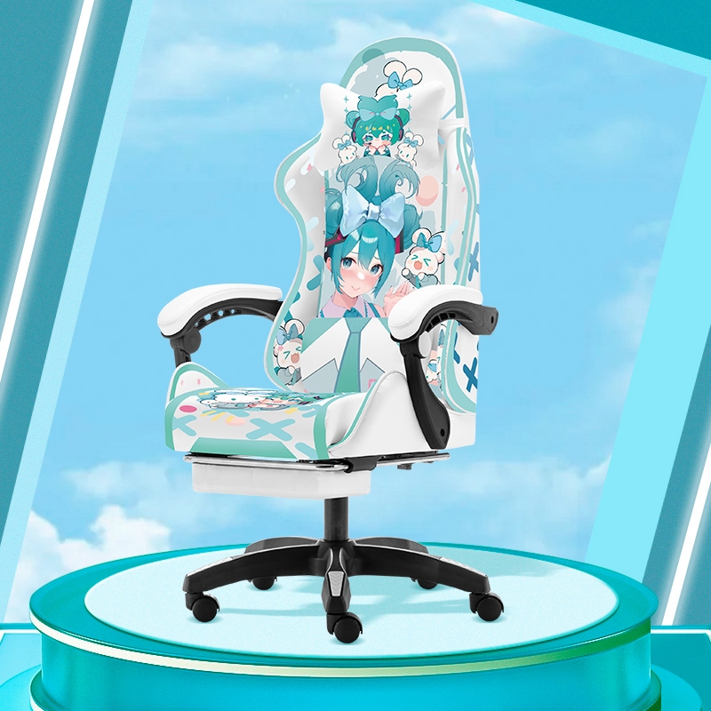 Gaming Chair Cat Paw Skin Adjustable Home Computer Chair MAG Anime ...