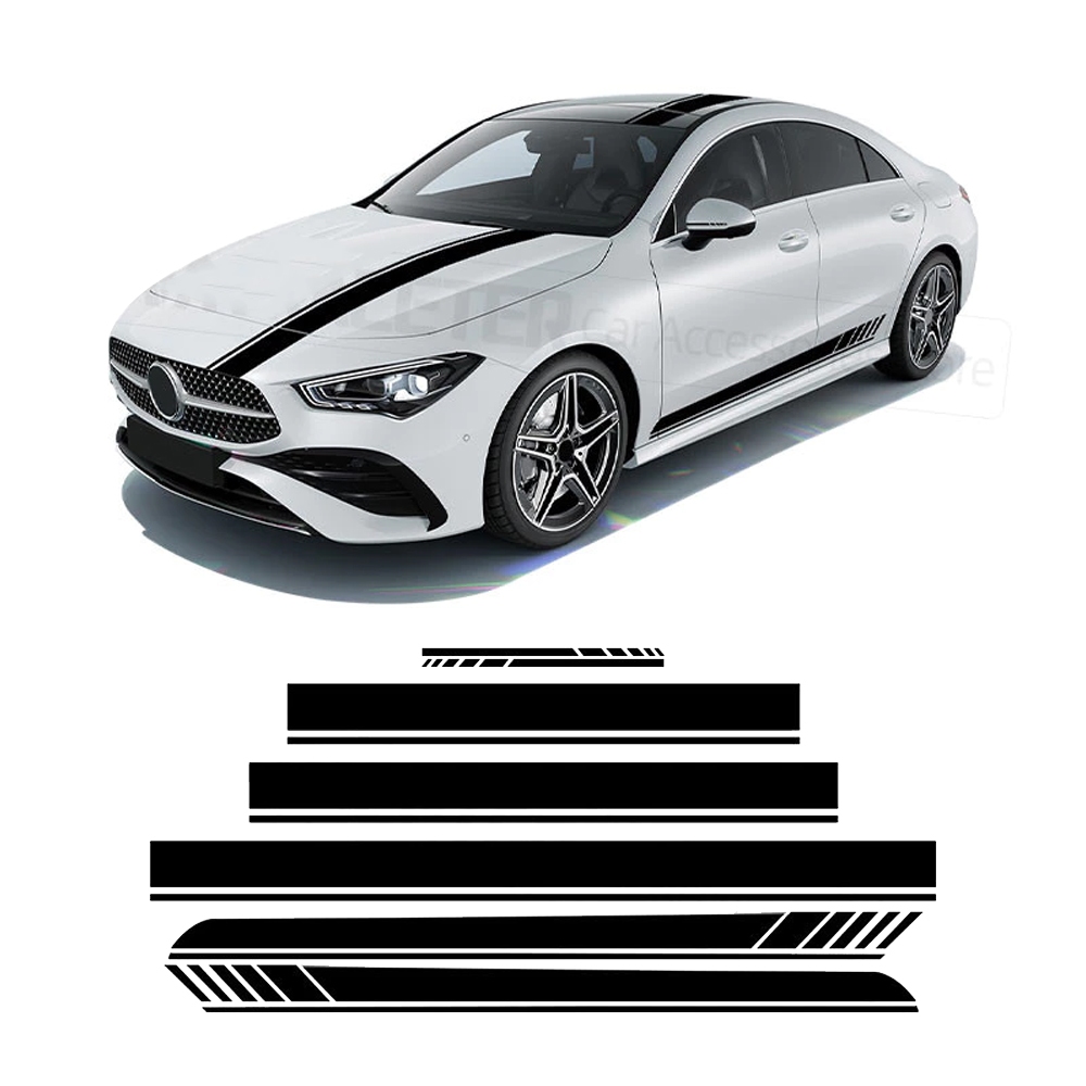Edition 1 Stripes Sticker Door Side Body Graphics Decal For Mercedes ...