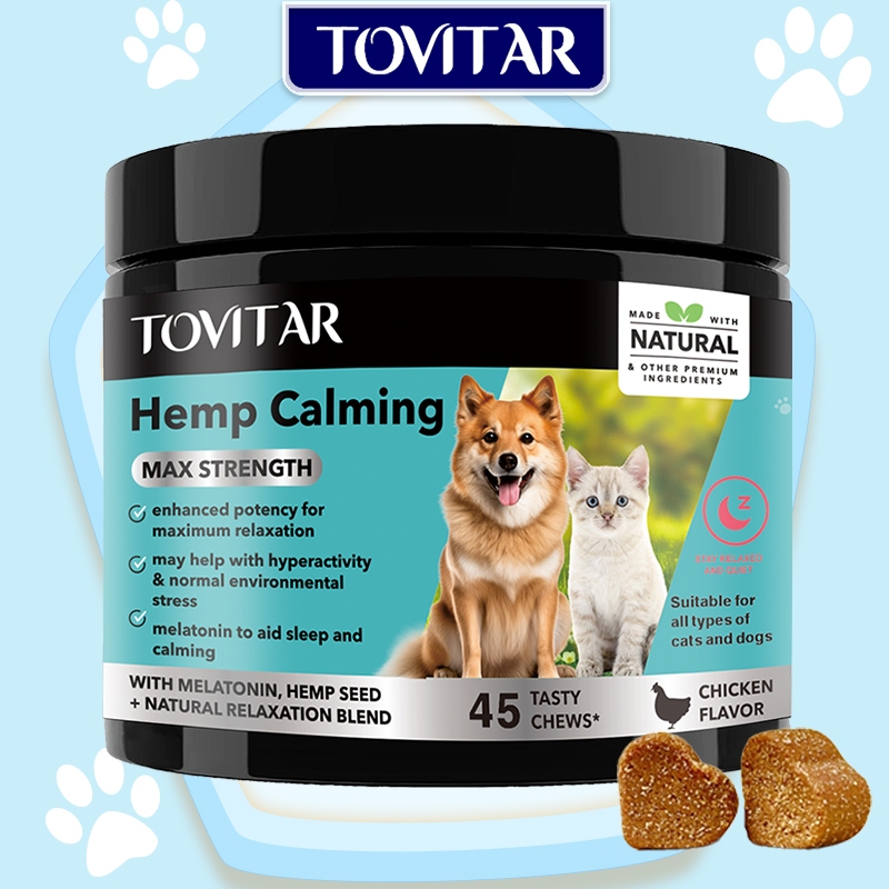 Tovitar Calming cats and dogs Chewing therapeutic treats Soothes and ...