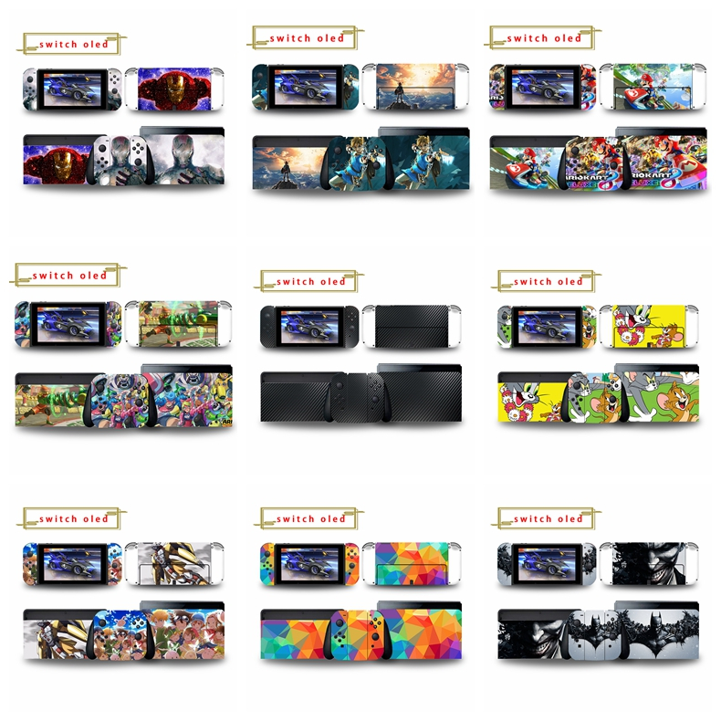 19 Colors Pattern Skin Sticker Compatible with Nintendo Switch OLED ...
