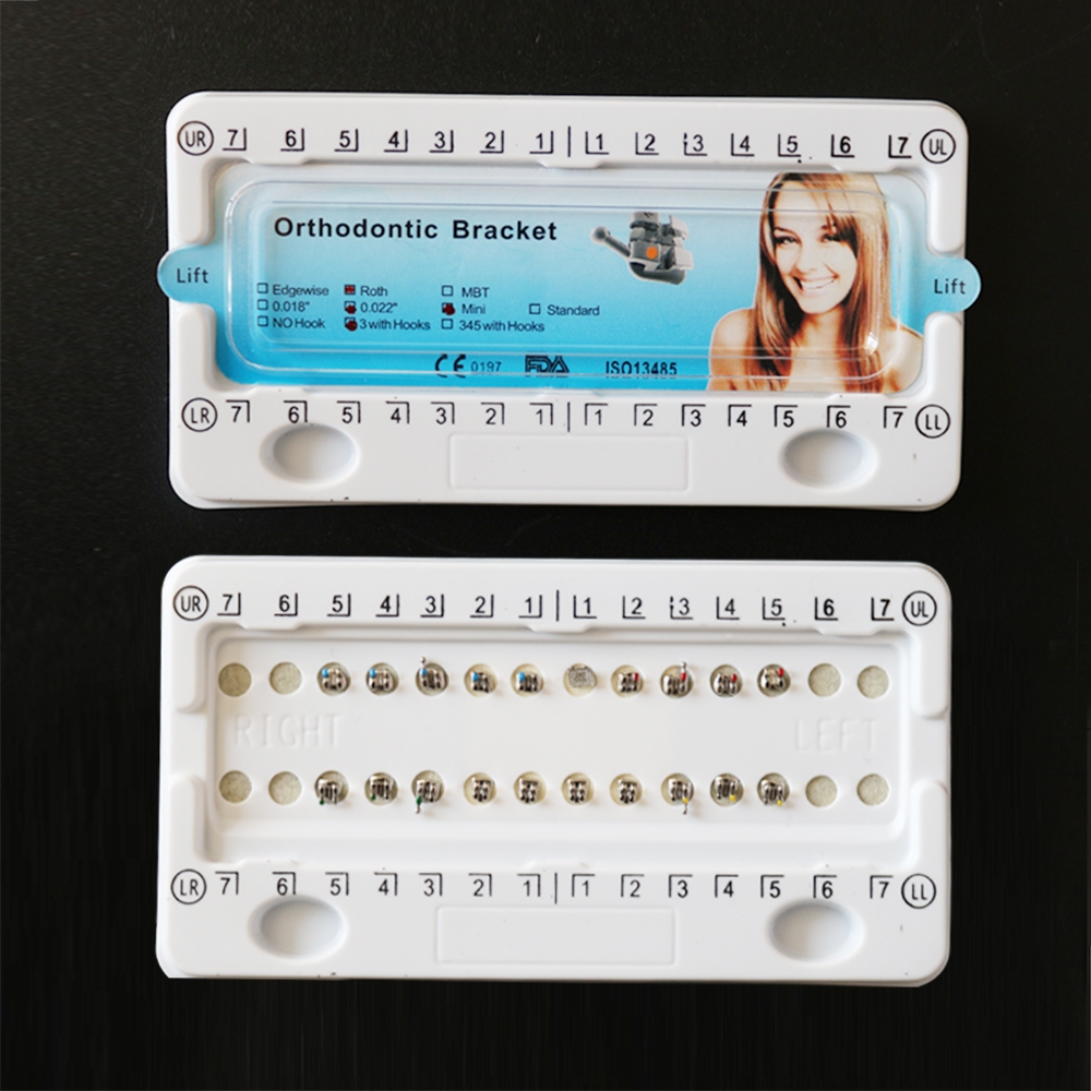 1Pack Orthodontic Bracket Mesh Base Roth 3-hook Mini 022 Bracket ...