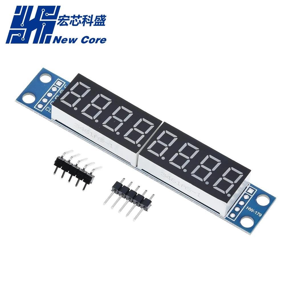 MAX7219 CWG 8-Digit Digital Tube Display Control Module Red Three IO ...