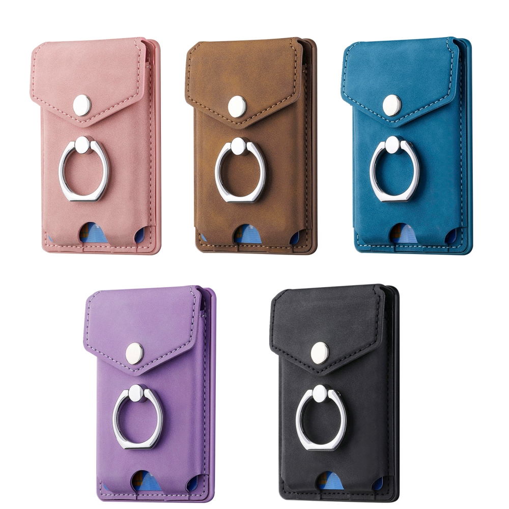 Leather Card Holder Sticker 3M Adhesives Credit ID Card Mobile Phone ...