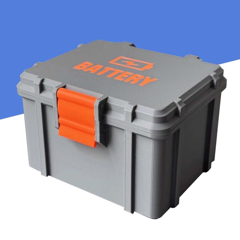 18650 Battery Storage Box Organizer Empty Box with 20 holes Cell Holder ...