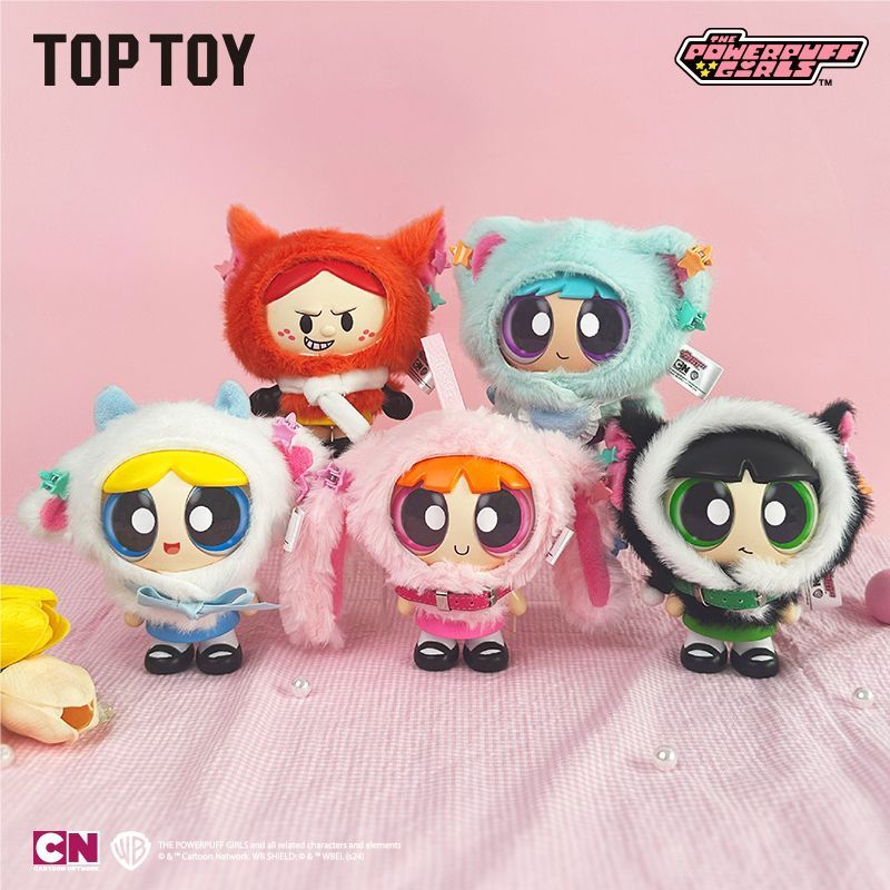 Original Toytop The Powerpuff Girls Cloak Doll Serie Anime Figure Plush ...