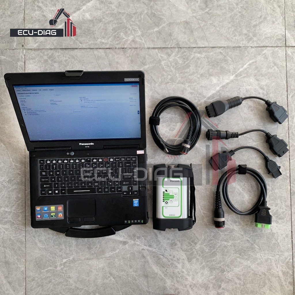 For VOLVO Vocom PTT 2.8 88890300 Diagnostic Tool with CF-53 for Volvo ...