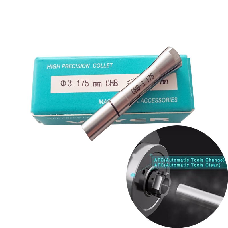 CHB 3.175 Fast Automatic Clean Change Tools Collet Chuck for CNC Lathe ...