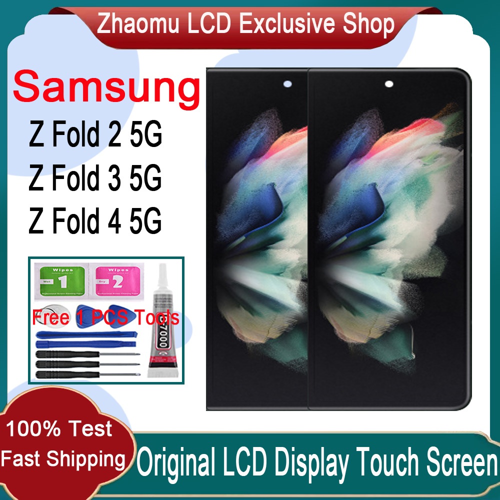 Original AMOLED Samsung Galaxy Z Fold 3 5G Z Fold 4 5G Z Fold 5 5G LCD ...