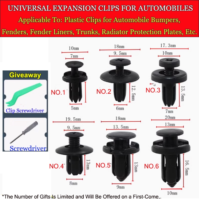 Universal Expansion Clips for Are Suitable for the Cars Plastic Clips ...