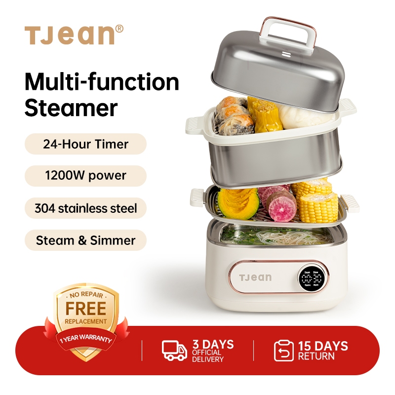 TJean multifunctional steamer with double-layer large capacity steamer ...