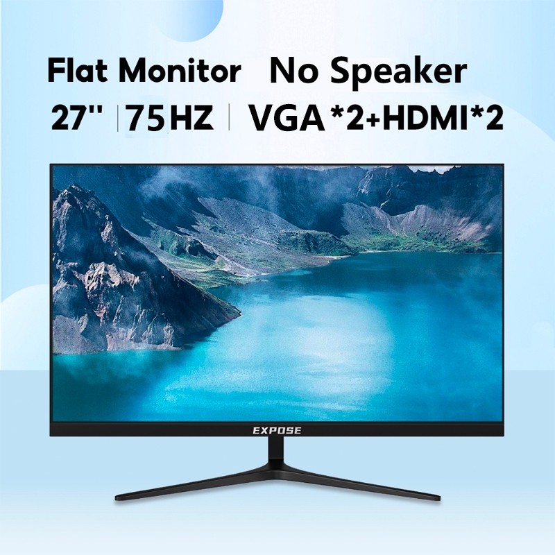 EXPOSE Monitor PC IPS 2K/4K Curved Gaming Monitor 24-27Inch built-in ...