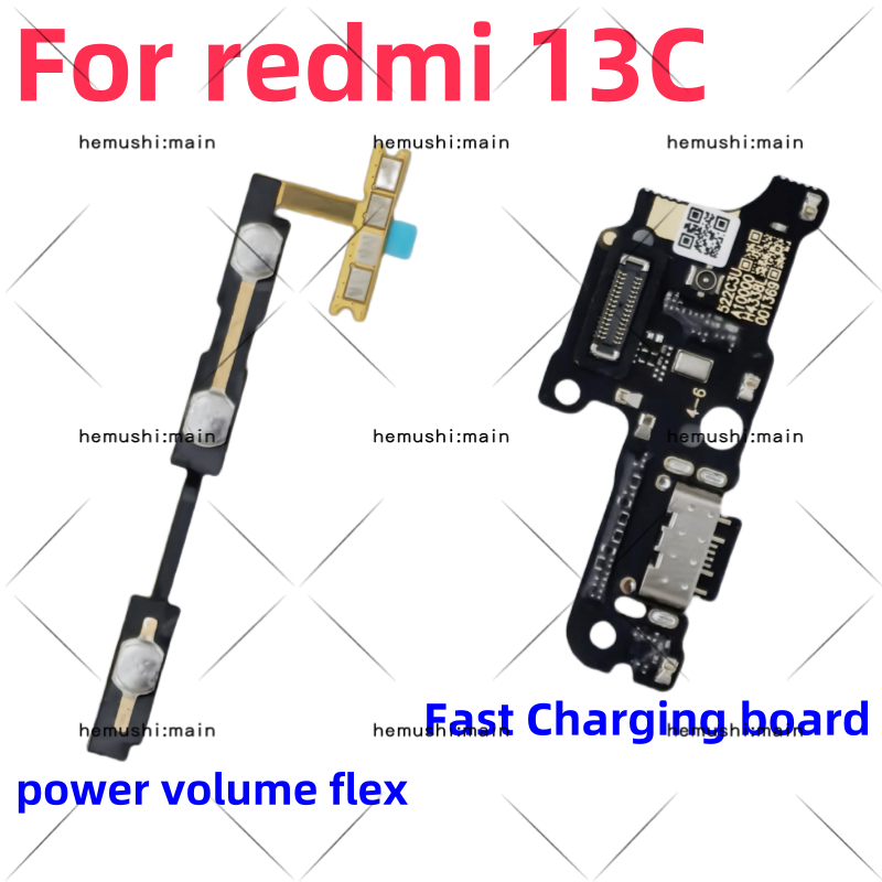 USB Charging charger port board For redmi 13C Mainboard Flex USB Port ...