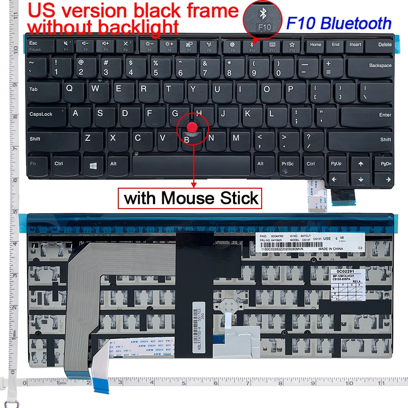 New for Lenovo FOR Thinkpad T470S US Without Backlight Keyboard ...