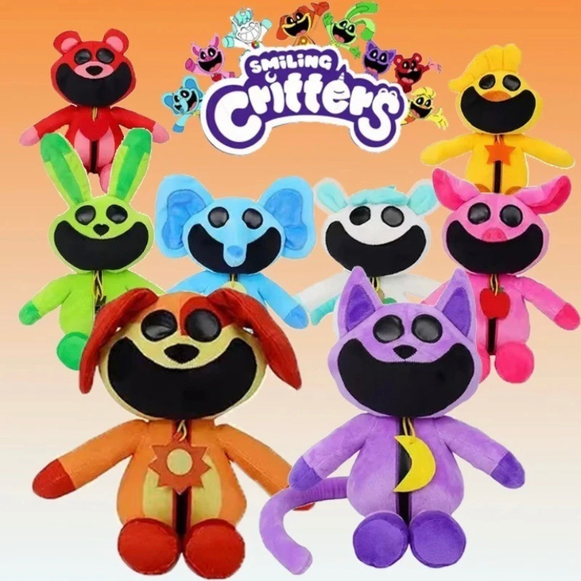 Smiling Critters Plush Toys Hopscotch Cat Nap Bearhug Doll Smile Bobby ...
