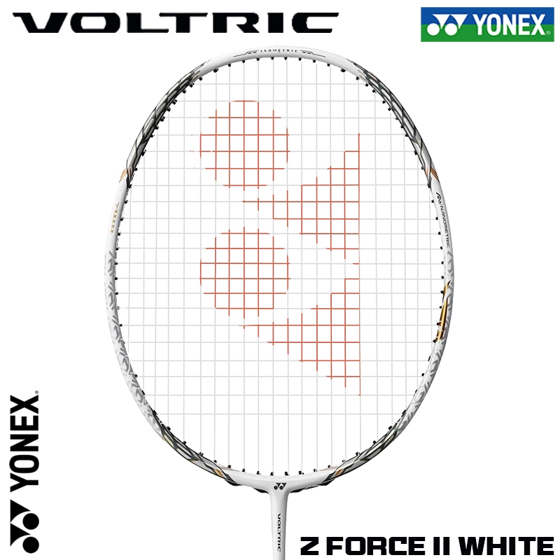 YONEX VOLTRIC Z FORCE II WHITE Racket Badminton Full Carbon Single 4U ...