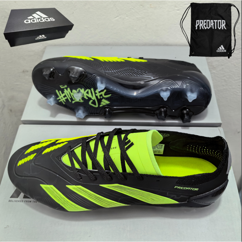 Soccer shoes PREDATOR 24 FG BOOTS Falcon fully knitted high top FG ...