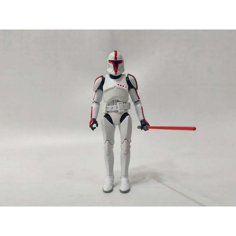 6" Star Wars Series Red White Clone Trooper with Lightsaber Action ...