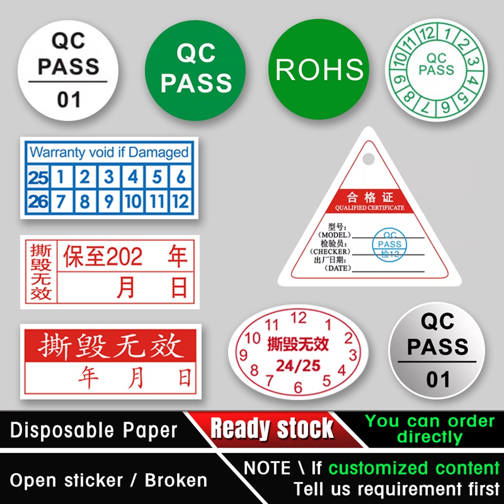 2000pcs warranty date sticker invalid torn fragile mobile phone ...
