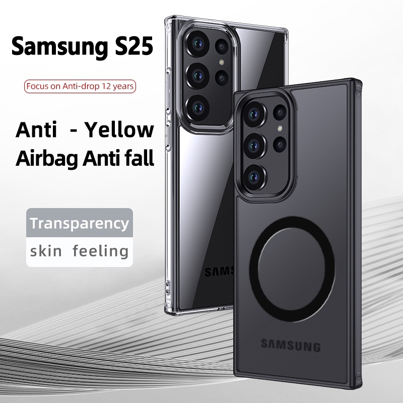 For Samsung Galaxy S25 Ultra Casing S25 Plus Magnetic Hard Casing ...
