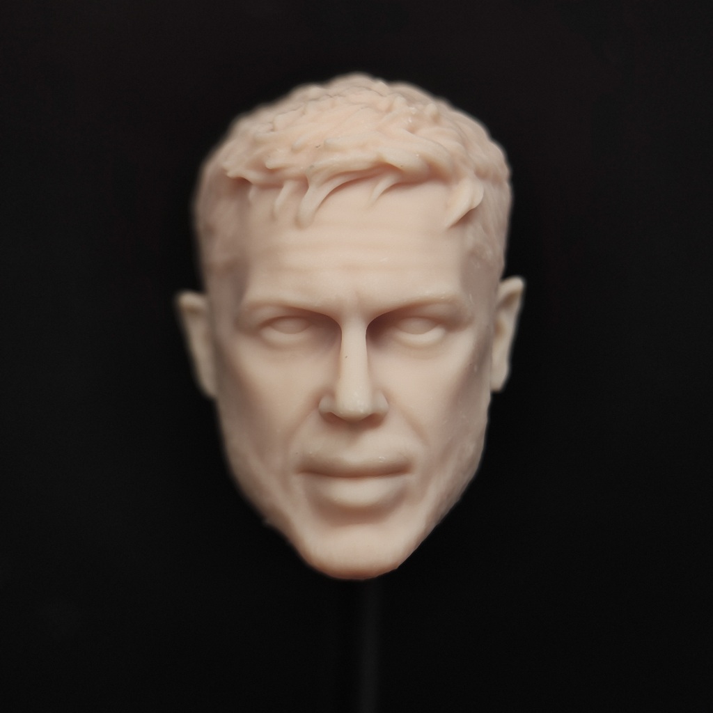 Unpainted 1/12 Scale Tom Hardy Venom Eddie Brock Head Carved Model Fit For 6 inches SHF MEZCO ...