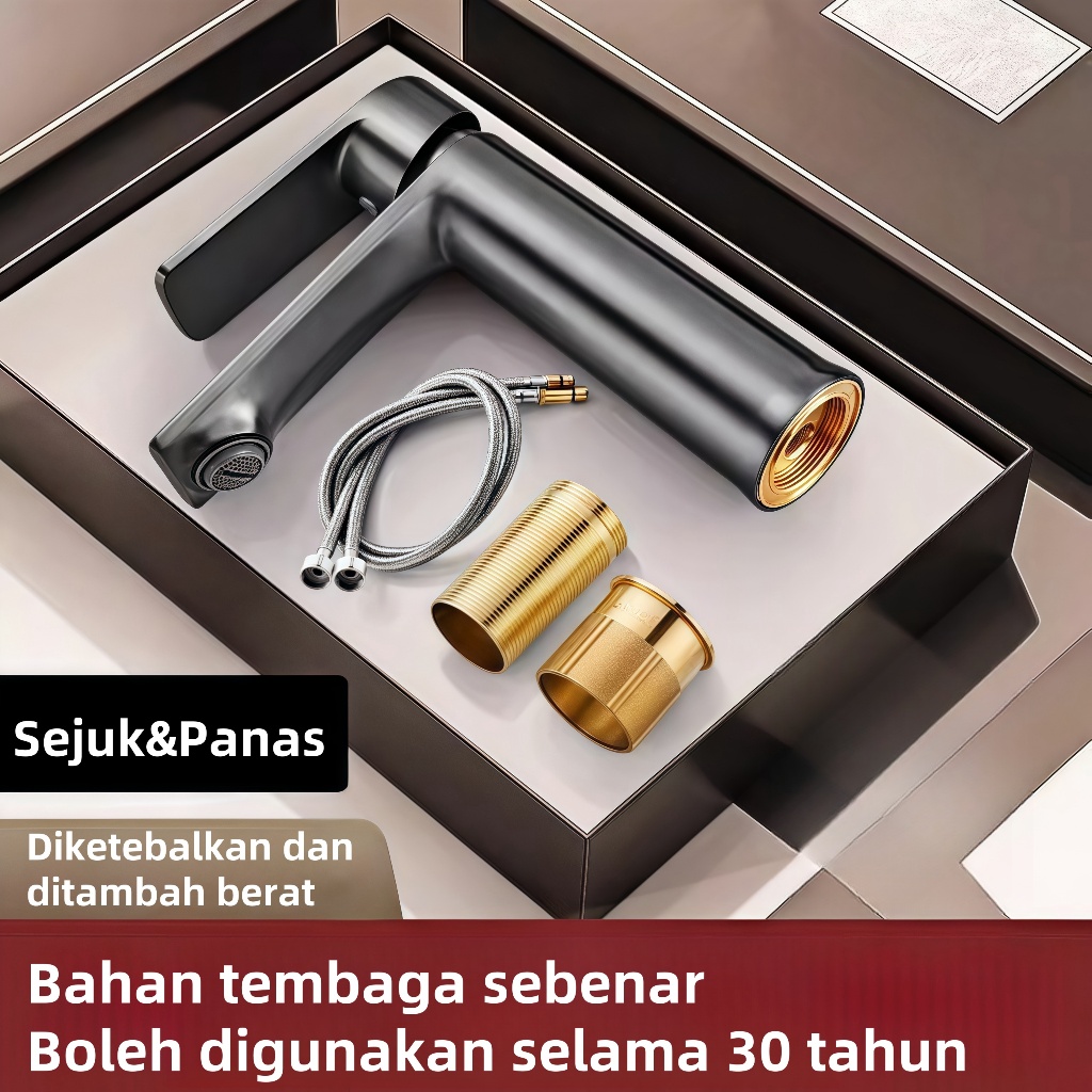 Paip sinki-Panas&Sejuk,water tap,keran dapur,水龙头,Tembaga,bathroom,paip ...